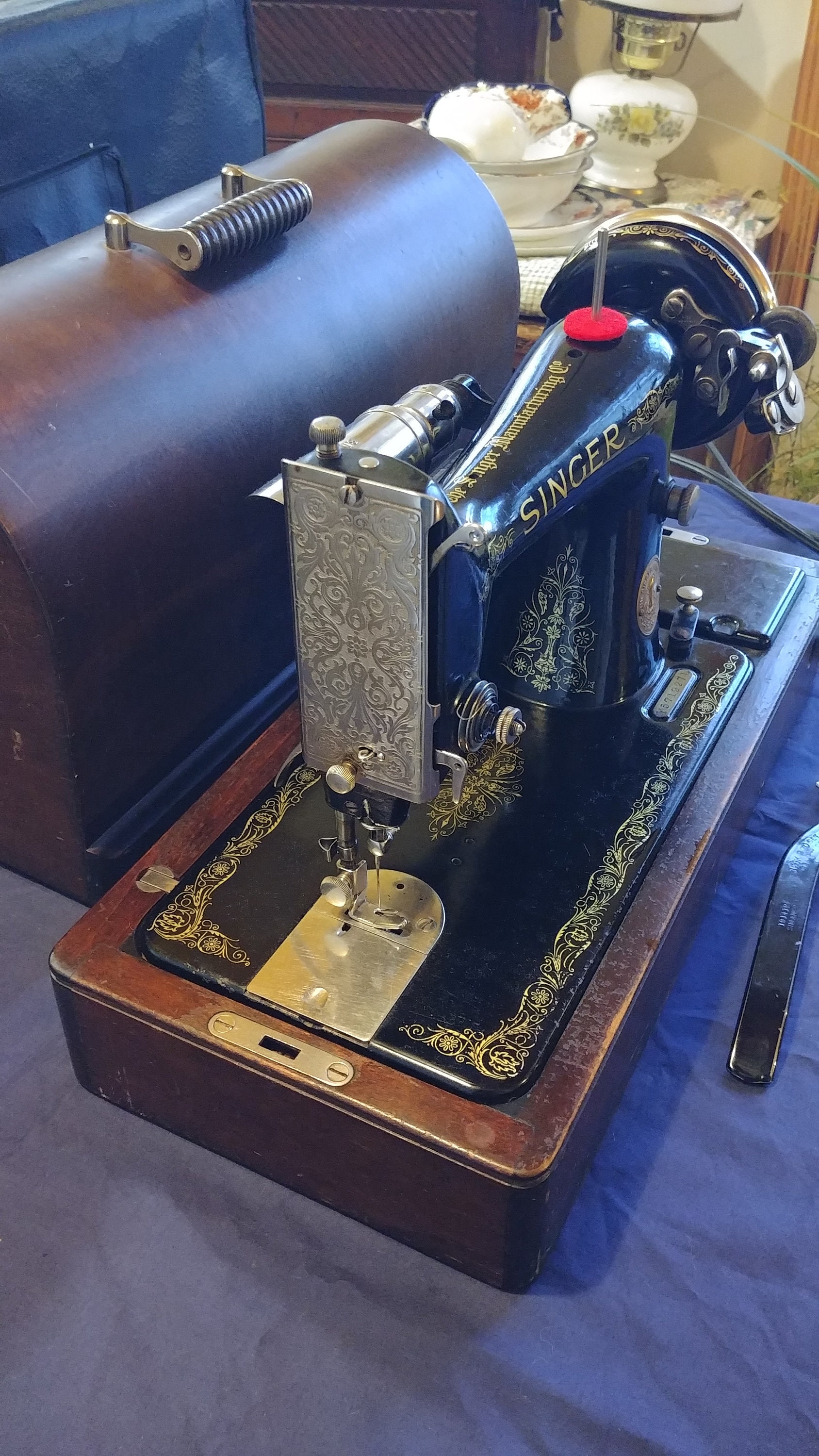 Singer 99/99K Portable Sewing Machine With Bentwood Case C1928 - Etsy