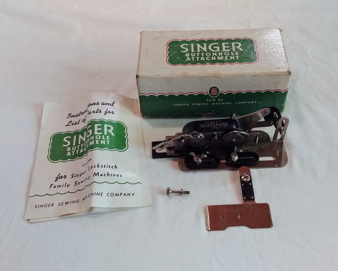 Singer Button Hole Attachment 121795 for Lock Stitch Low Shank Machines ...