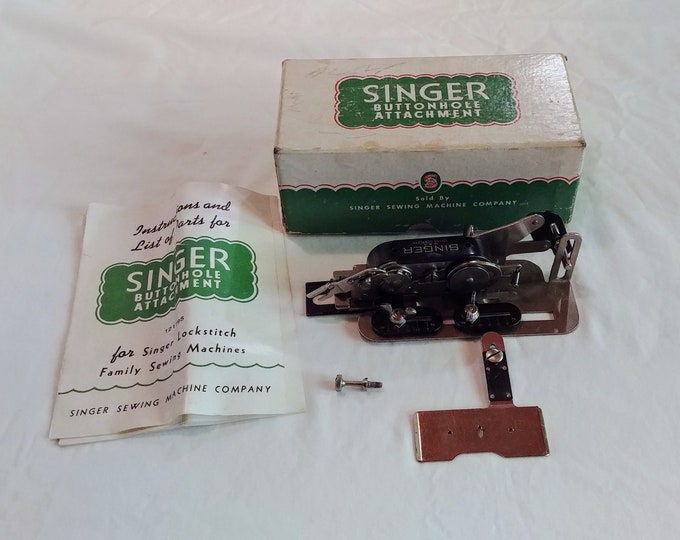 Singer Button Hole Attachment 121795 for Lock Stitch Low Shank Machines ...