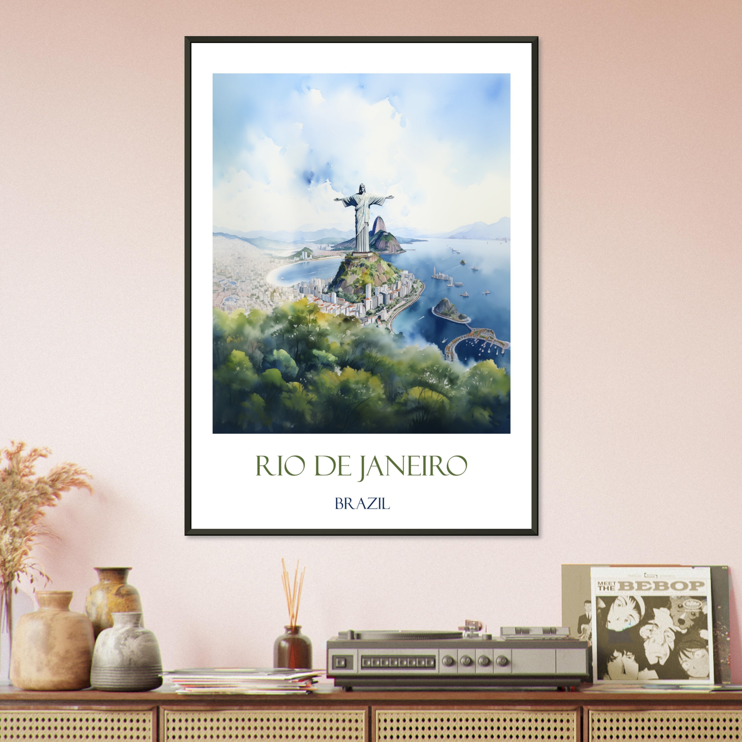 Rio De Janeiro Wall Art Travel Poster Print Souvenir Premium Matte Finish - Etsy