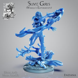 Slime Girls, Dnd, Fire Slime, Lightning Slime, Water Slime, Acid Slime ...