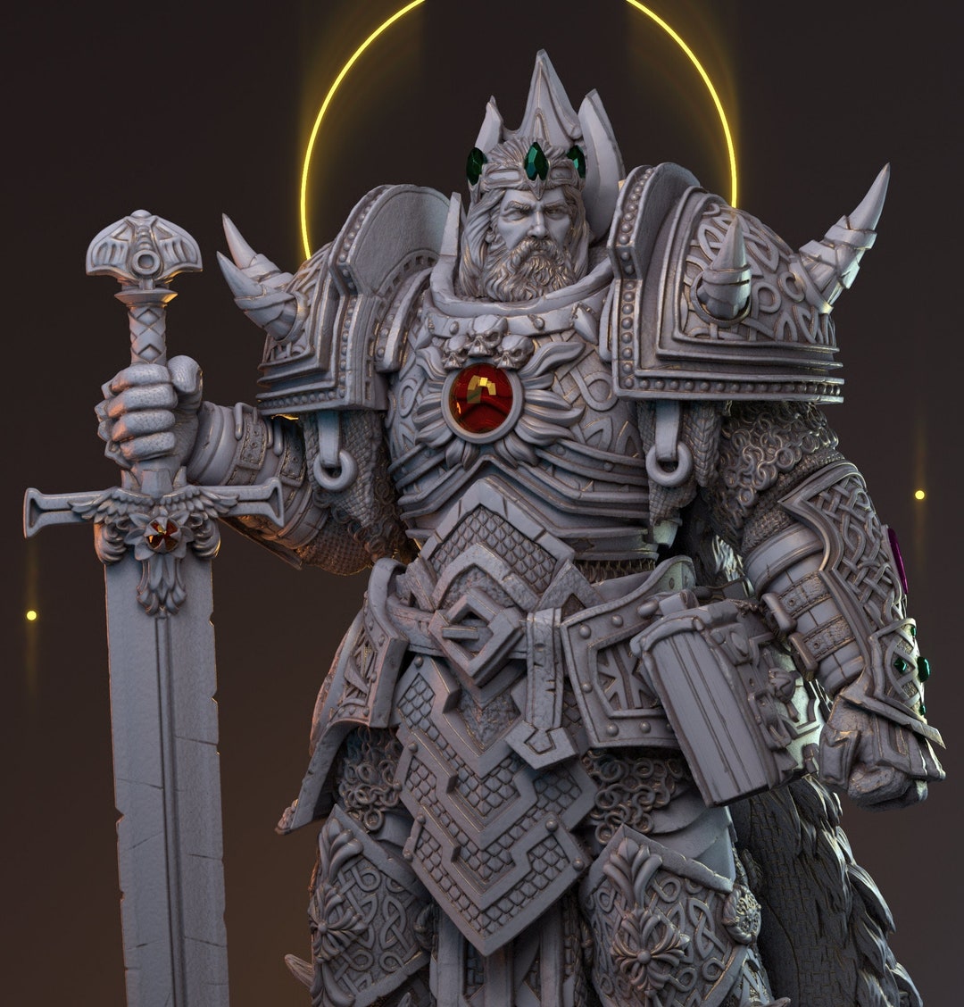 Uther Pendragon, Fighter, Paladin, Knight, Dnd, Pathfinder, Fantasy ...