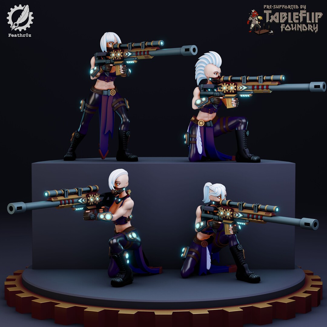 Aurora Squad Rifle 02, Sniper, Ranger, Gunner, Assassin, Pin-up, Dnd ...