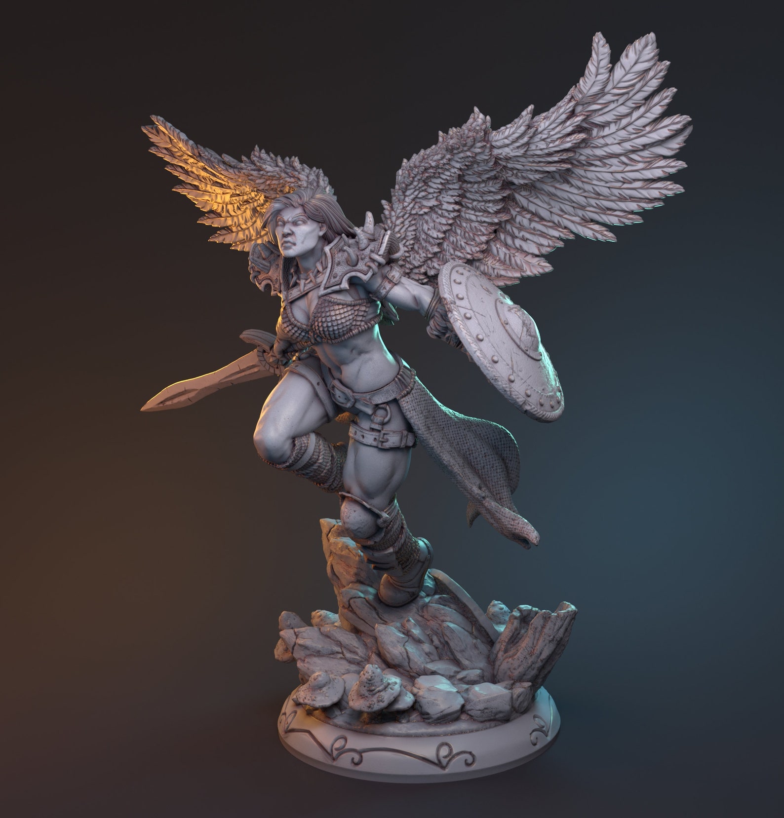 Victoria Vigdis, Fighter, Barbarian, Aasimar, Valkyrie, Dnd, Pathfinder ...
