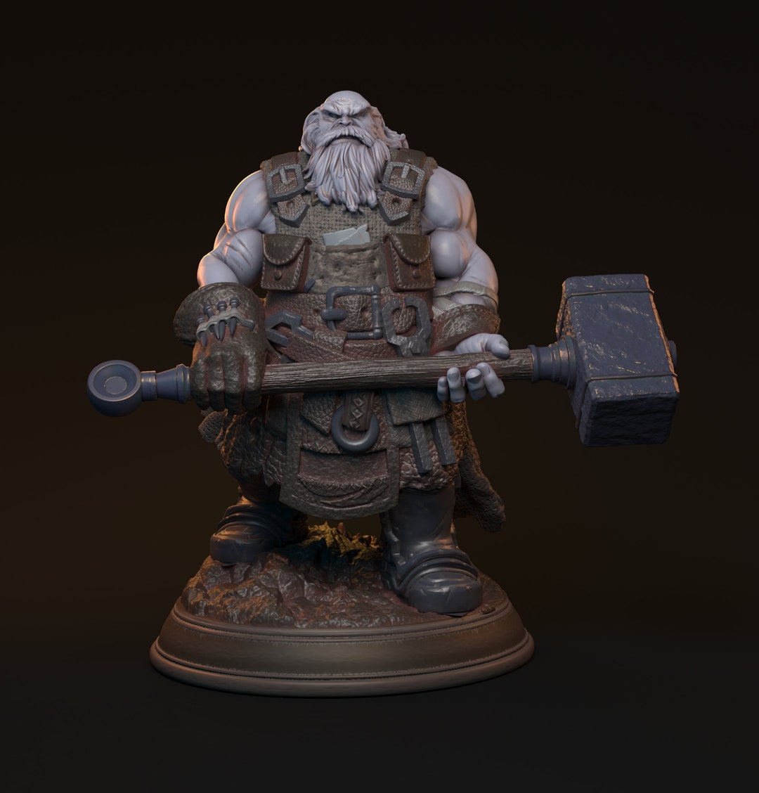 Revyack, Dwarf Blacksmith, Barbarian, Dnd, Pathfinder, Tabletop ...
