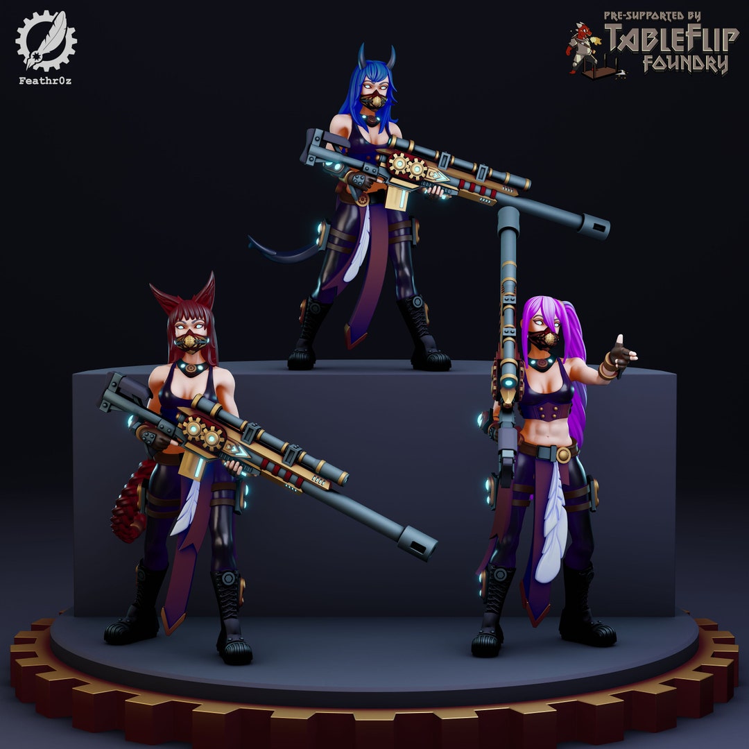 Aurora Squad Sergeant, Leader Sniper, Ranger, Gunner, Assassin, Pin-up ...