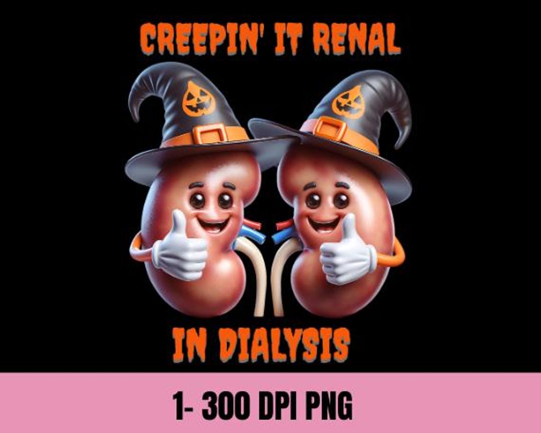 Halloween Dialysis Halloween 3D0 Funny Kidney PNG Design, Spooky ...