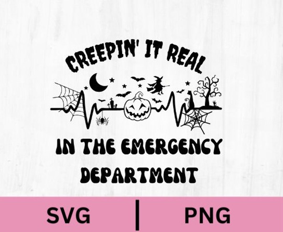 Halloween Emergency Room SVG Png, Creepy Halloween Emergency Department ...