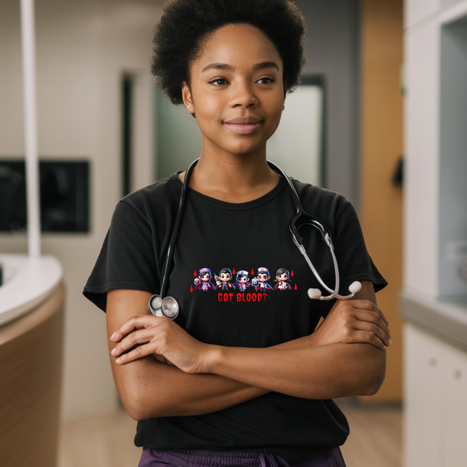 Halloween Phlebotomy Laboratory Vampire Png, Funny Got Blood, Spooky ...