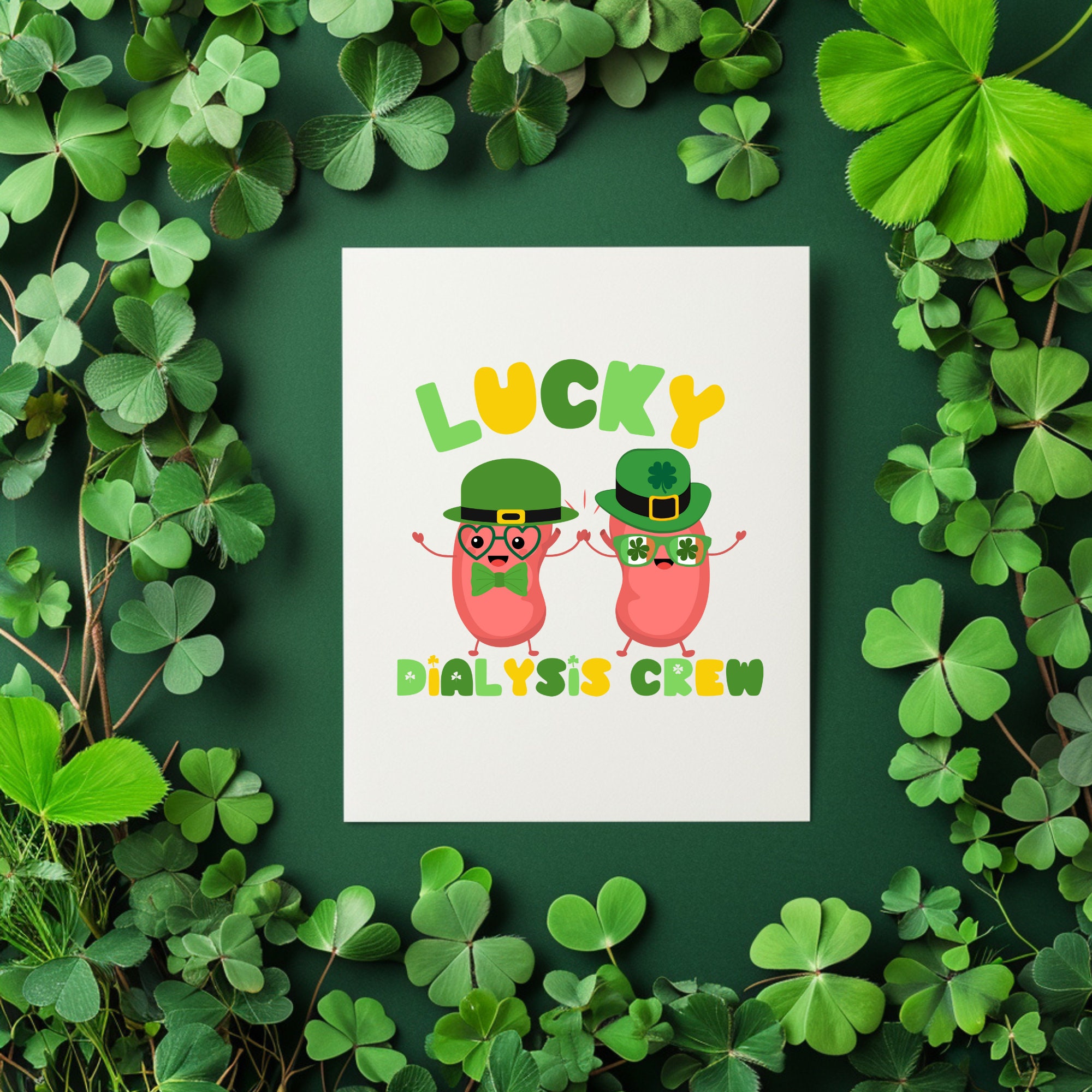 St. Patrick's Day Dialysis Crew PNG, Funny Kidney Digital Download ...