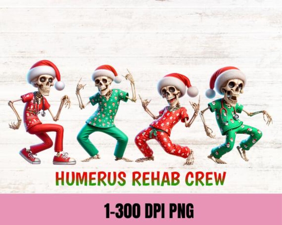 Christmas Rehab Crew Png, Funny Physical Speech Therapy Dancing ...