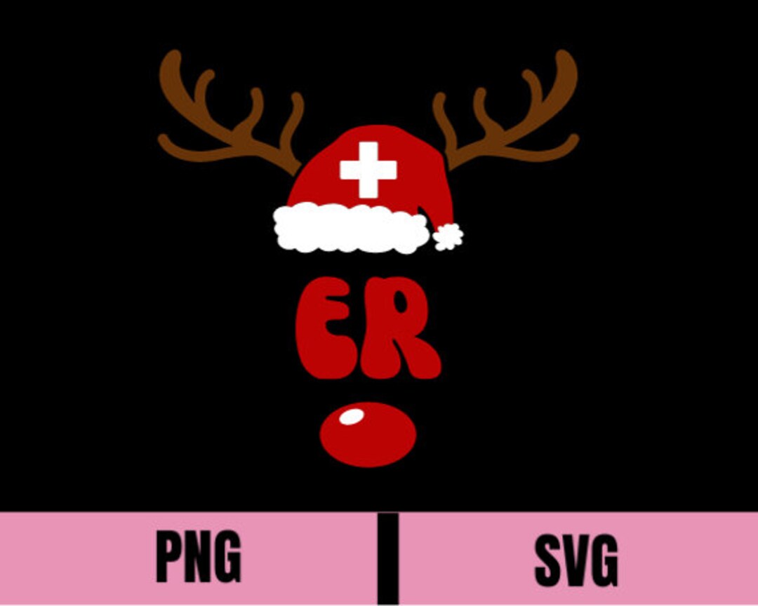 Christmas ER SVG PNG, Emergency Room Nurse Digital Download, Ed ...