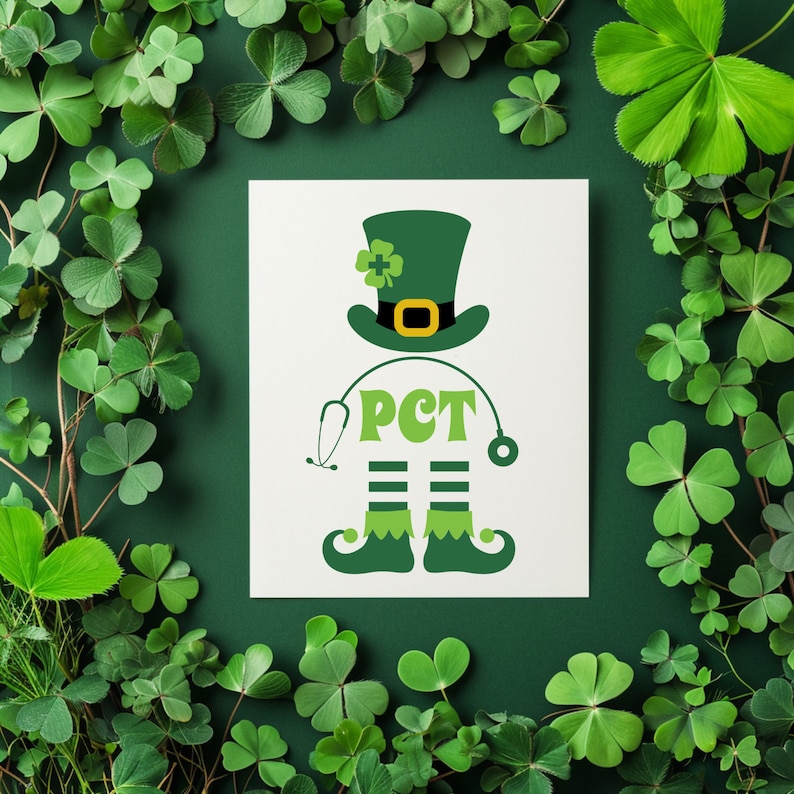 PCT St Patricks Day Png, Patient Care Technician Sublimation ...