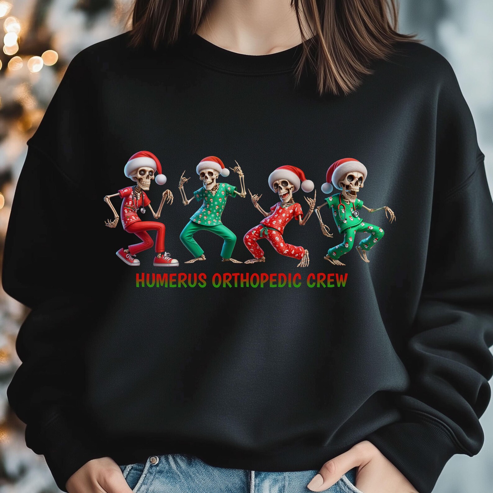 Christmas Orthopedic Crew PNG, Humerus Funny Dancing Skeletons ...