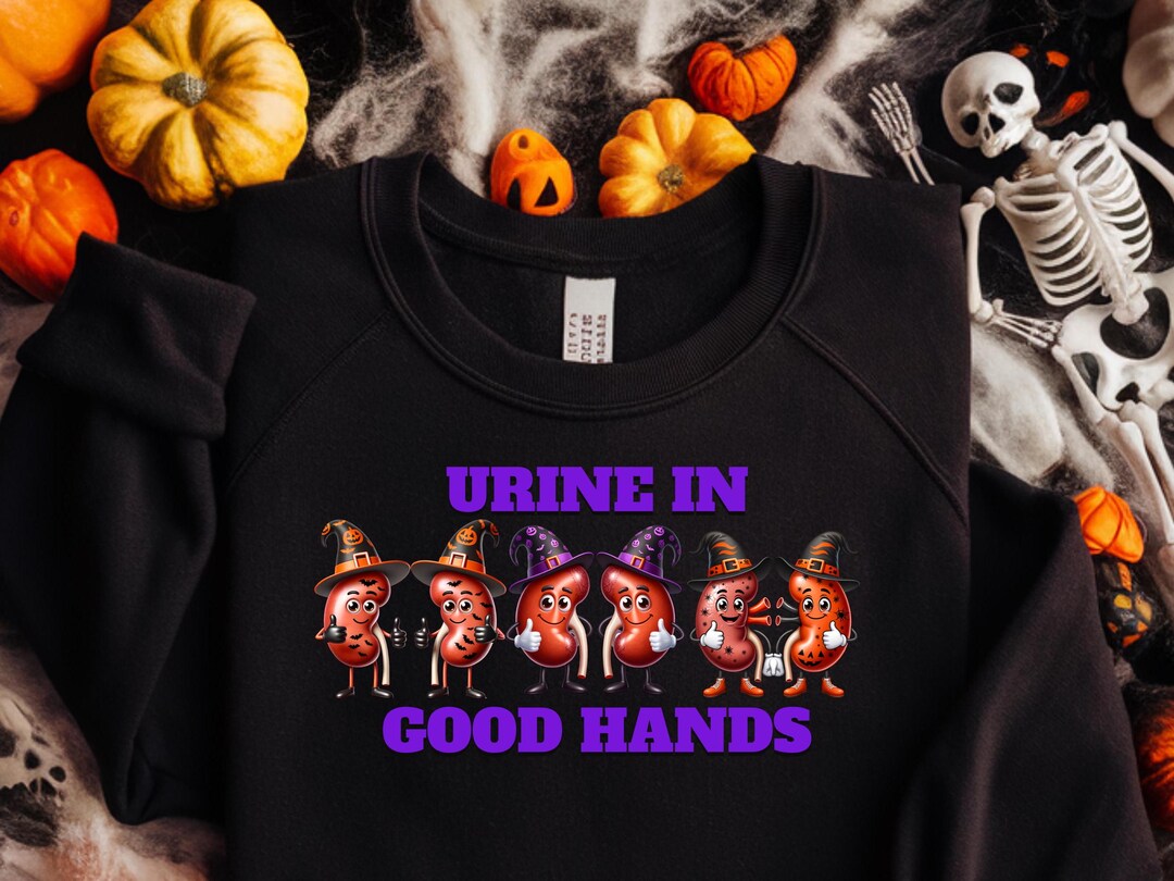Halloween Dialysis Kidney Cute Crew 3D PNG, Urine in Good Hands ...
