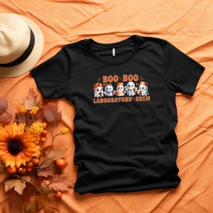 Halloween Laboratory Crew Ghost PNG, 3D Cute Phlebotomy Lab Technician ...