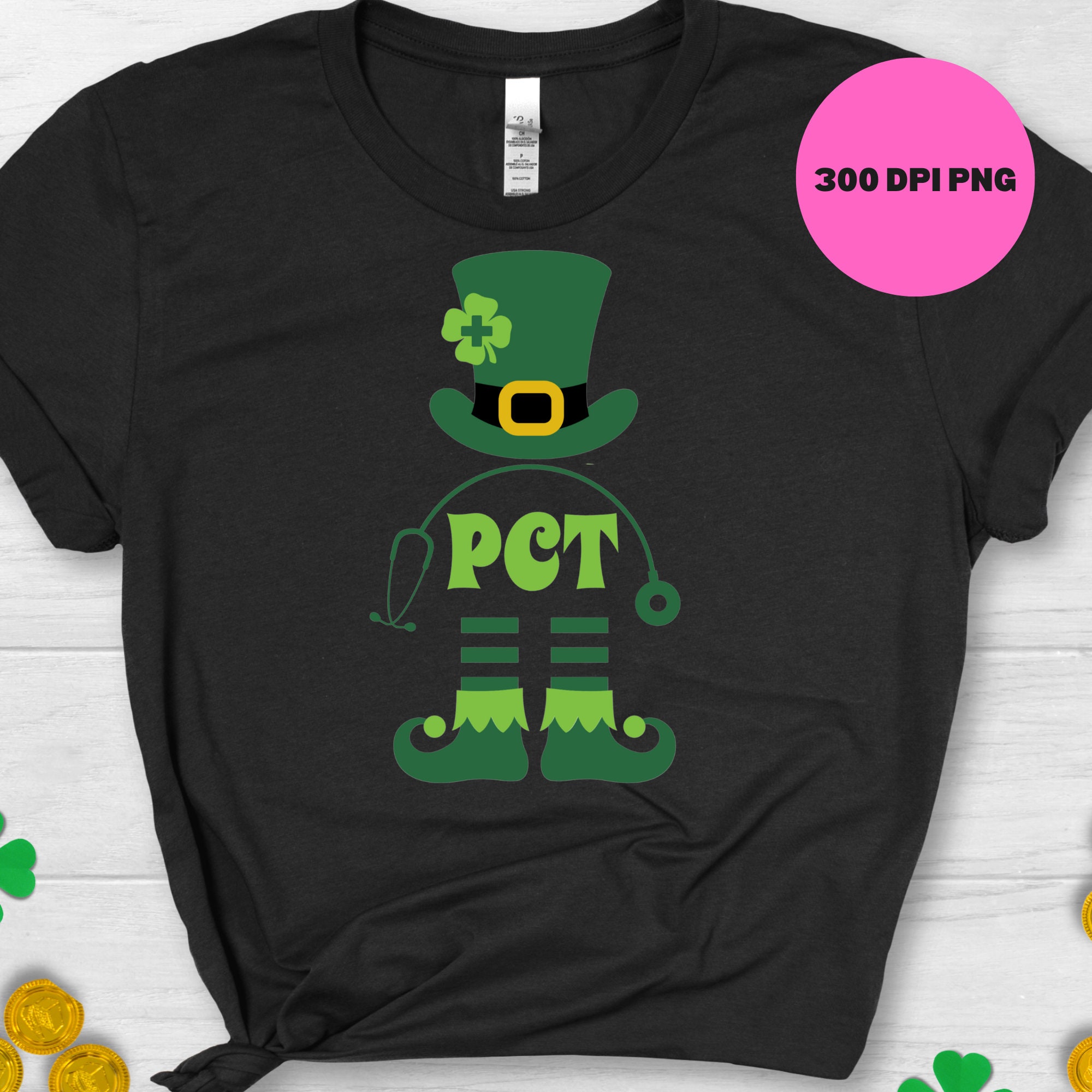 PCT St Patricks Day Png, Patient Care Technician Sublimation ...