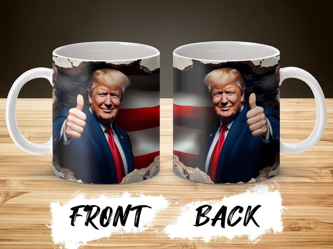 Donald Trump Patriotic Mug Wrap Design 11oz and 15oz Png , MAGA Theme ...