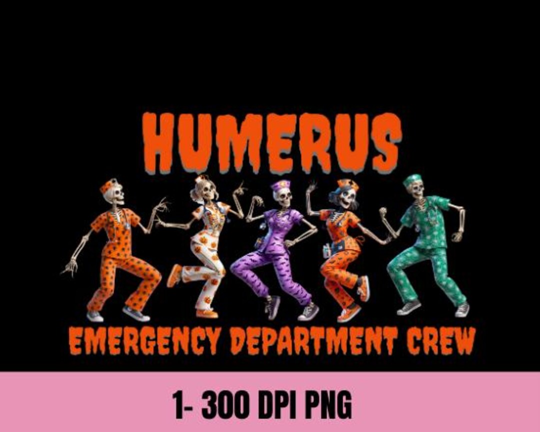 Halloween Emergency Department Skeleton Crew 3D Funny Humerus Skeleton ...