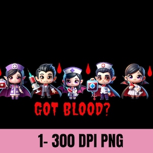 Halloween Phlebotomy Laboratory Vampire Png, Funny Got Blood, Spooky ...