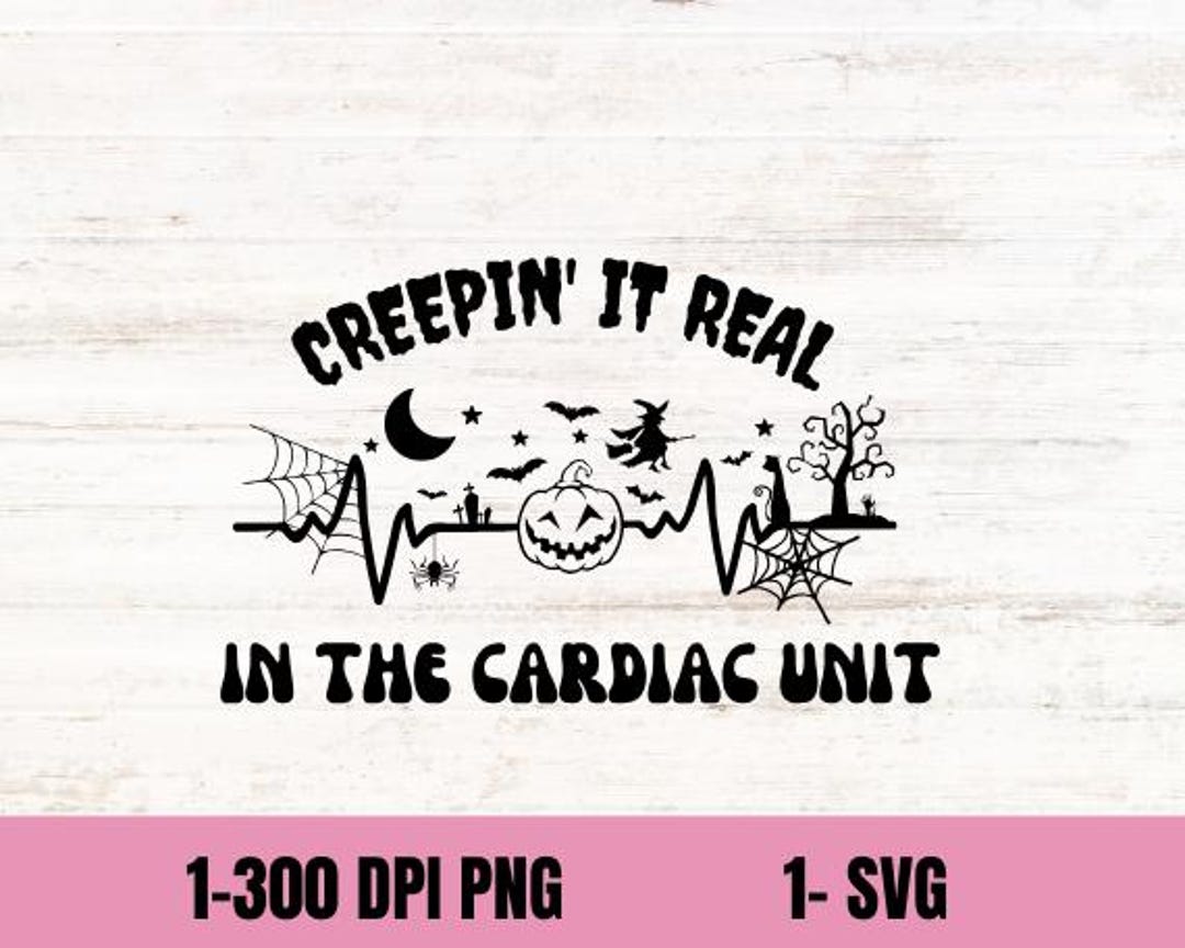 Halloween Cardiac Nurse SVG PNG, Cardiology Crew Clipart, Registered ...