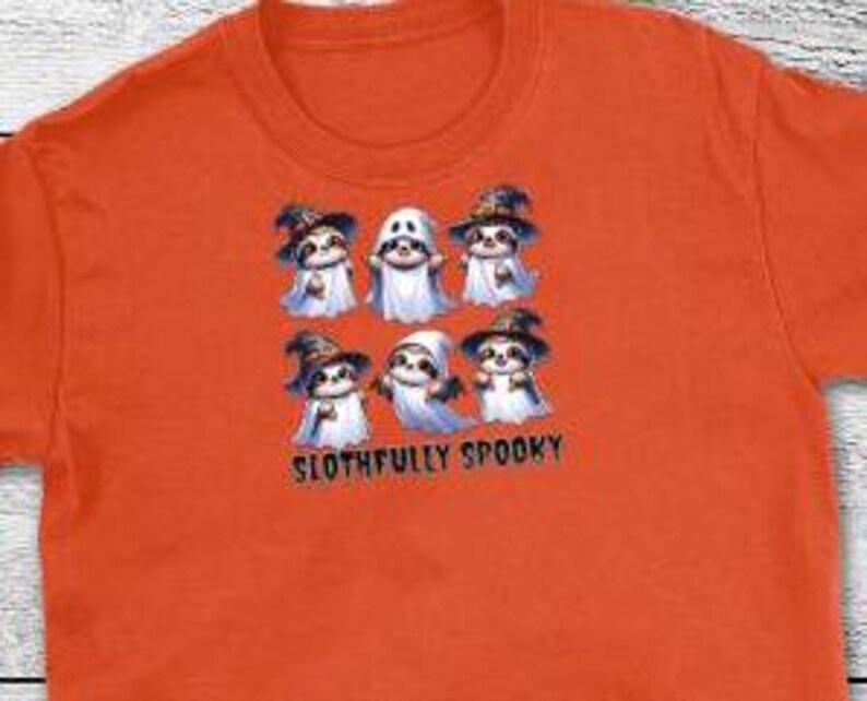 Halloween Cute Sloth Ghost Png, 3D Spooky Sloth Ghost Digital Download ...