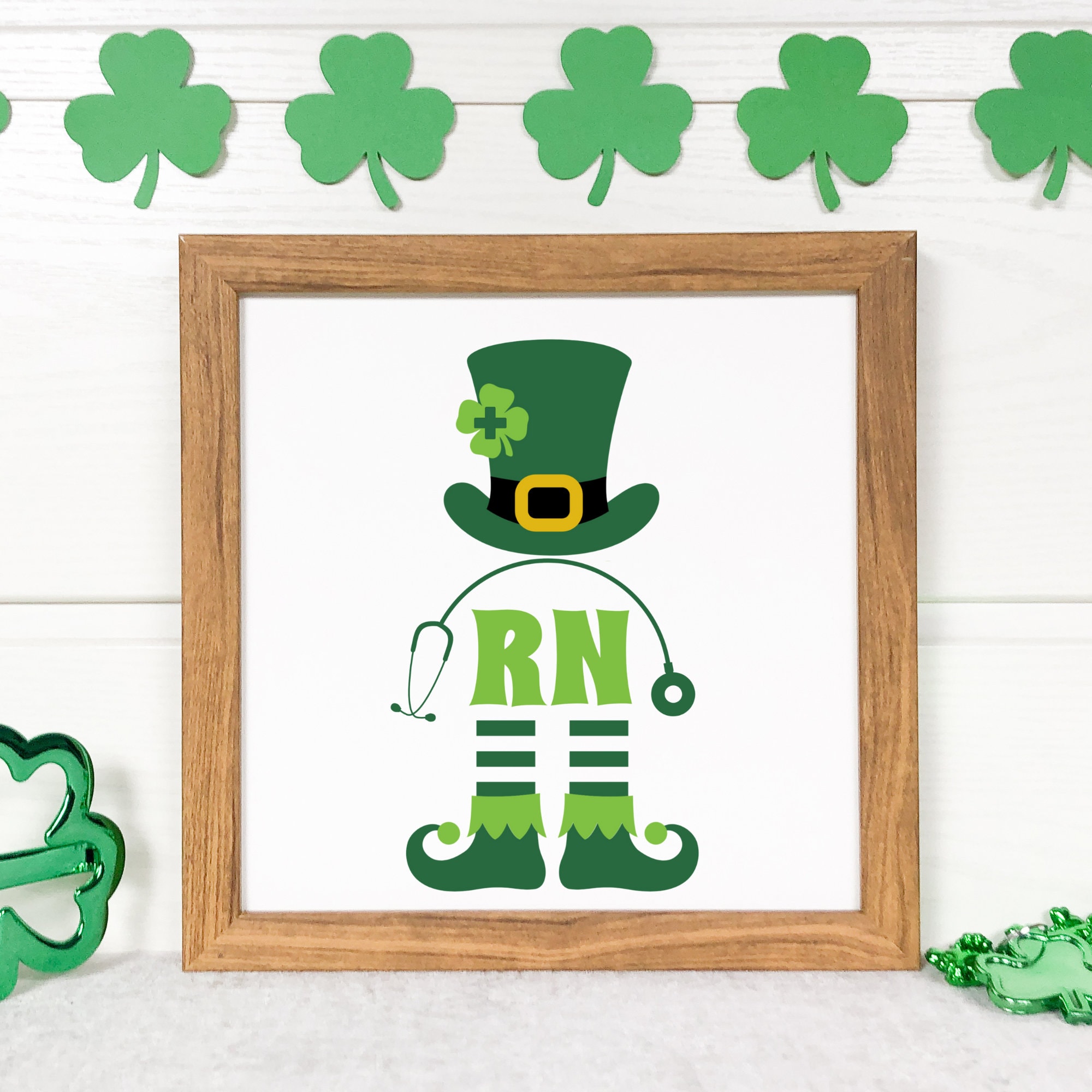 Nurse St. Patrick's Day PNG, Cute Leprechaun Digital Download Clipart ...