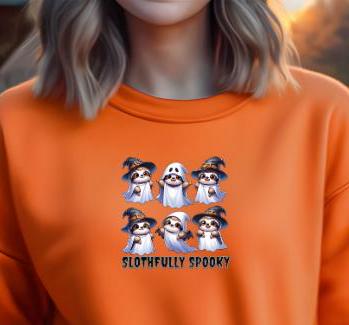 Halloween Cute Sloth Ghost Png, 3D Spooky Sloth Ghost Digital Download ...