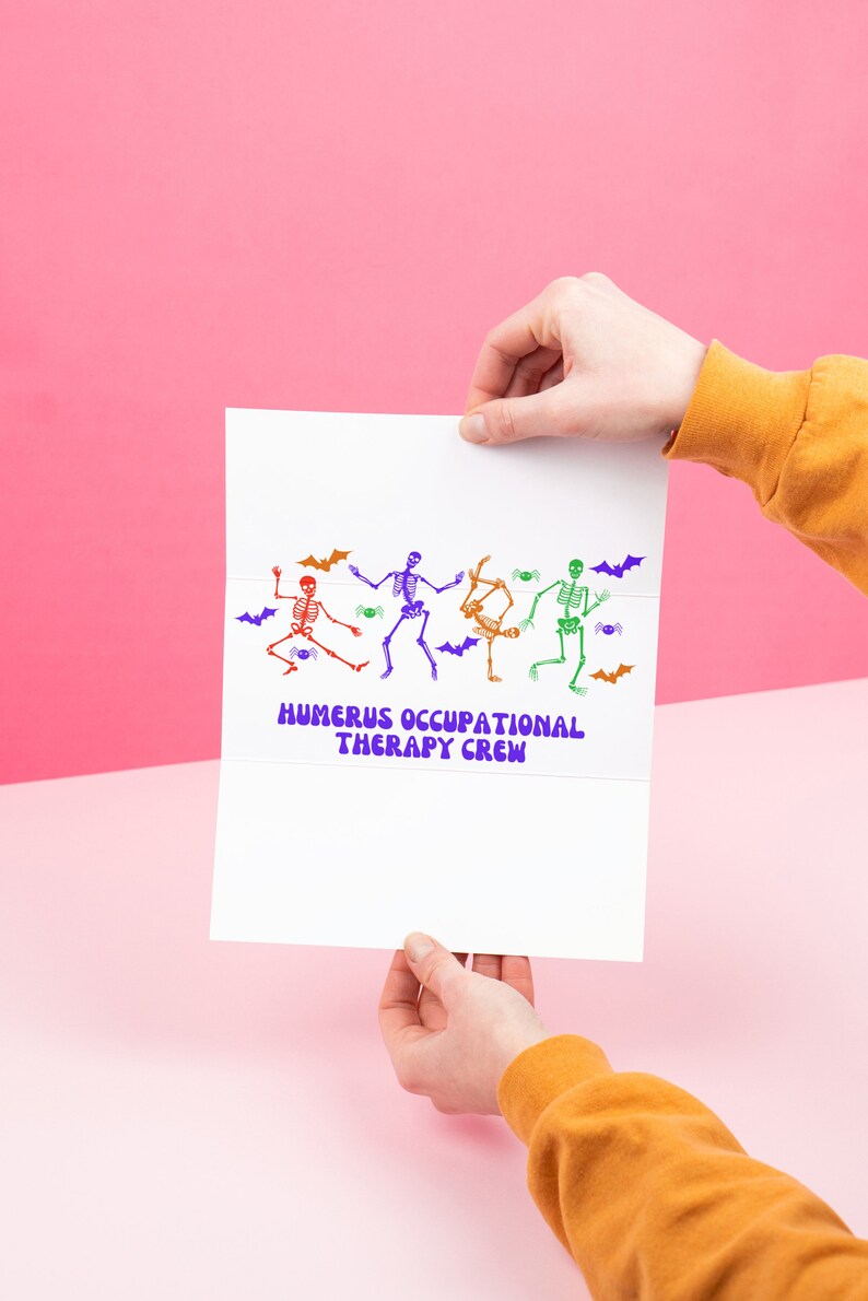 Halloween Occupational Therapy SVG Png, Fall Funny Skeletons OT, Autumn ...