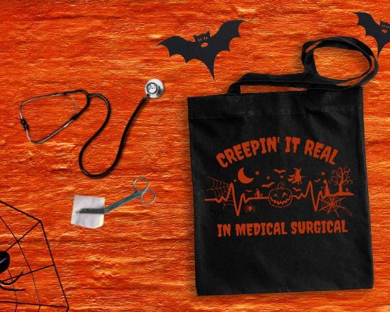 Halloween Medical Surgical 300 DPI PNG Svg, Spooky Med Surg, RN ...