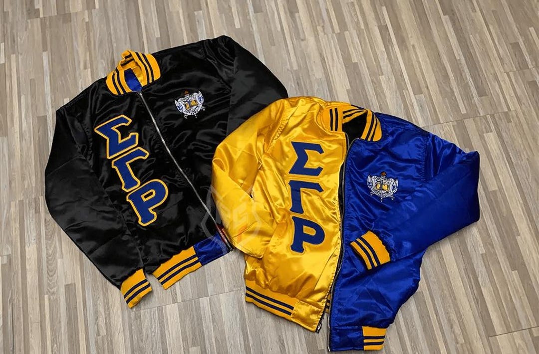 Sigma Gamma Rho Reversible Jacket SGRHO Sisterhood Jackets Greek Line ...