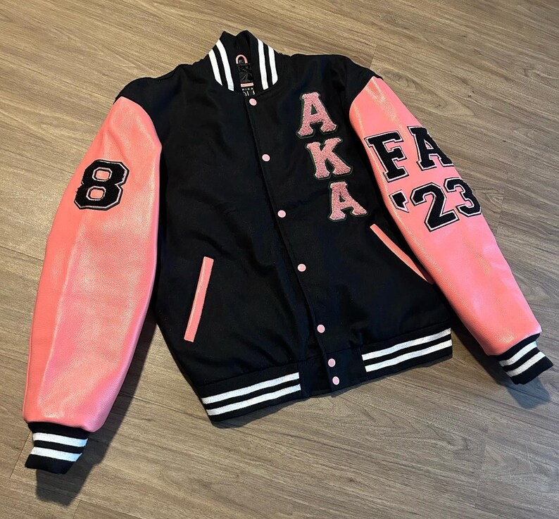 Alpha Kappa Alpha Sorority Jacket Lettermen Customized Varsity Jackets ...