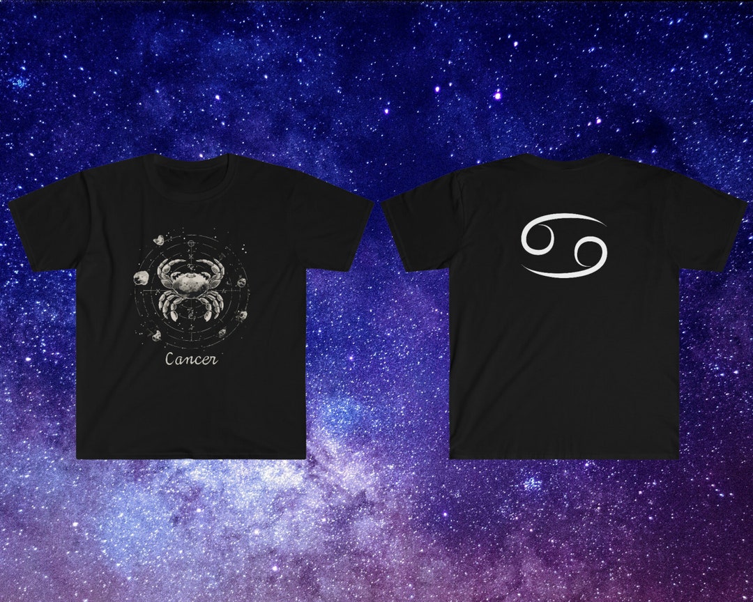 Cancer T-shirt, Zodiac Sign T-shirt, Astrology Design, 100% Cotton ...