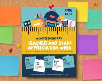 Editable Teacher Appreciation Week Itinerary Poster | Pastel Printable ...