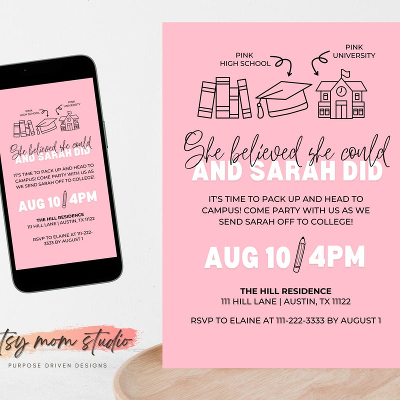 College Send Off - Etsy