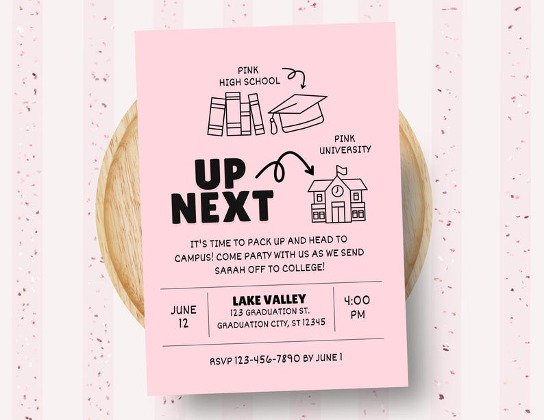 College Send off Party Invitation Trunk Party Invitation, College or ...