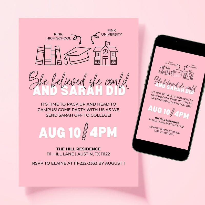 College Send Off - Etsy