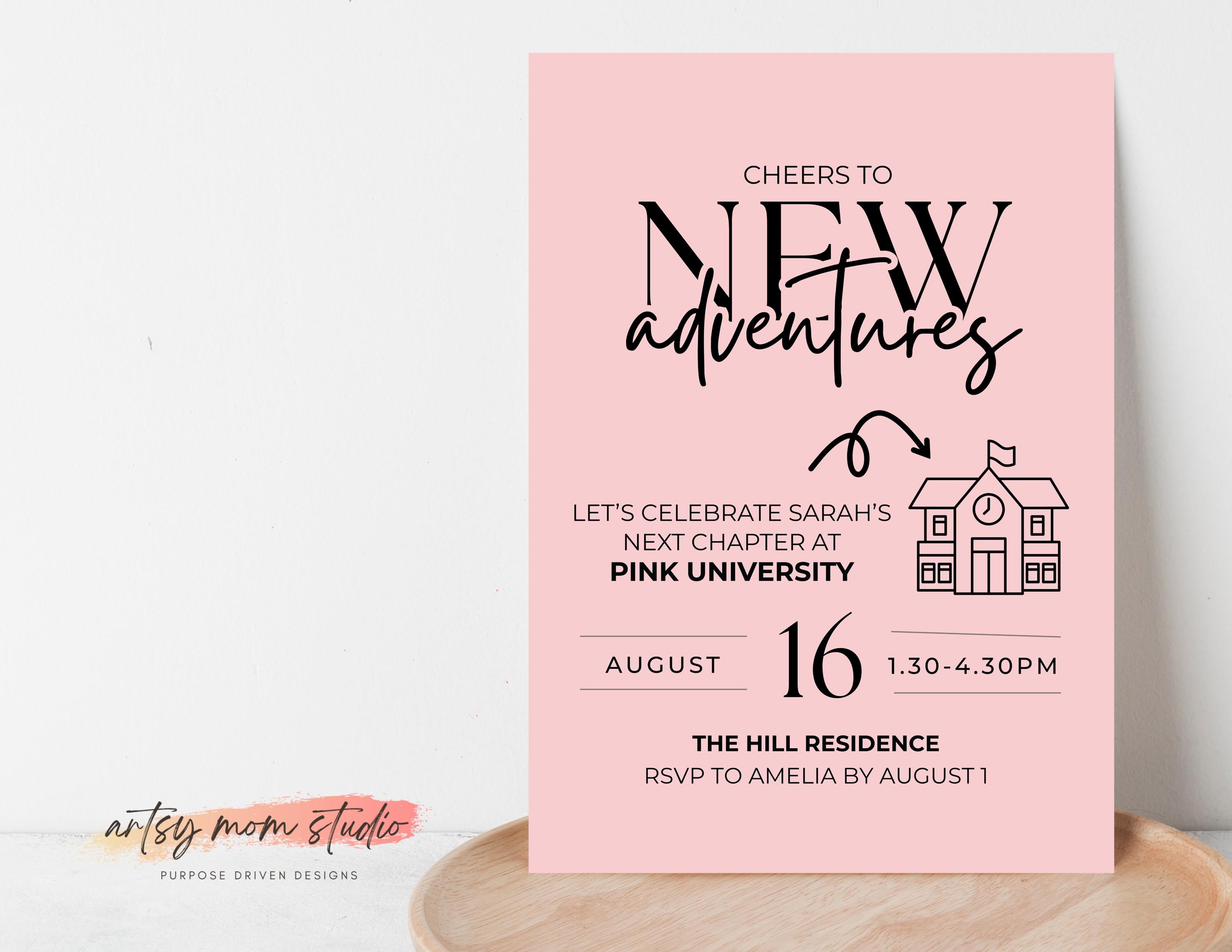 Editable College Send off Party Invitation | High School Graduate ...