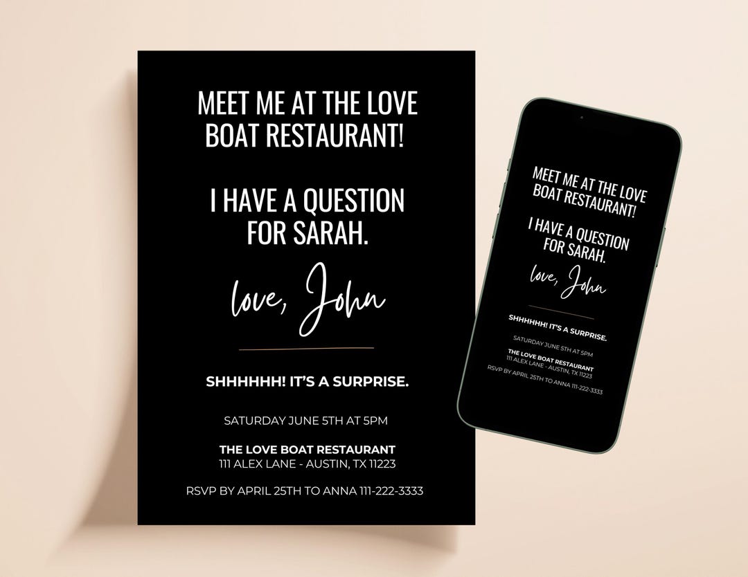Surprise Engagement Party Invitation, Surprise Proposal Invite, Digital ...