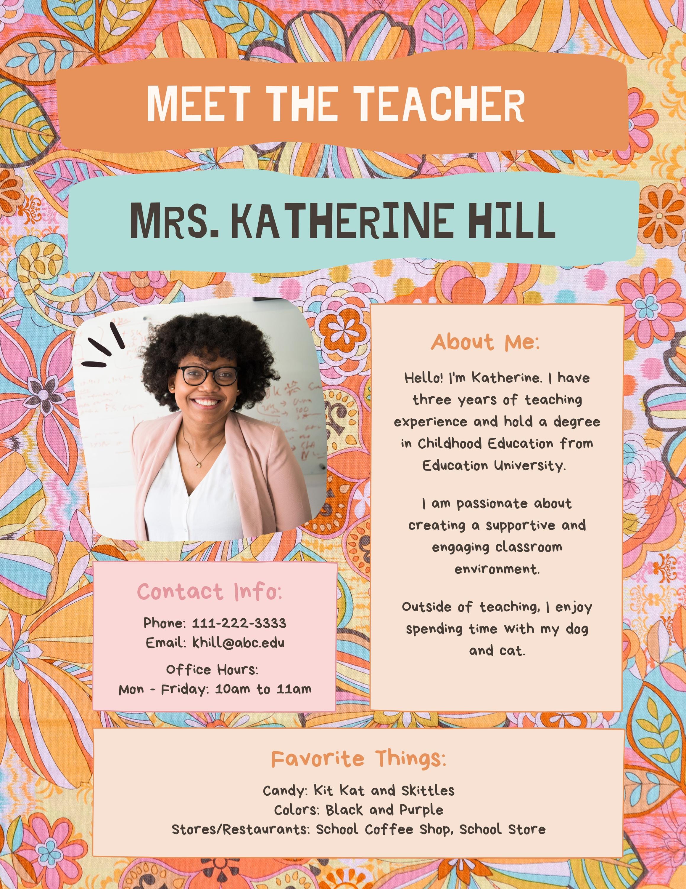 Meet the Teacher, Teacher Template, Editable Meet the Teacher Template ...
