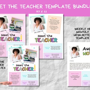 Meet the Teacher Template Bundle, Editable Meet the Teacher Template ...