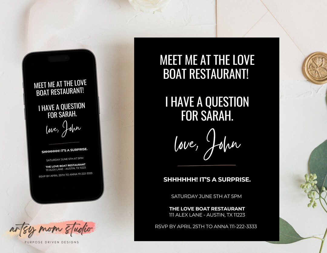 Surprise Engagement Party Invitation, Surprise Proposal Invite ...