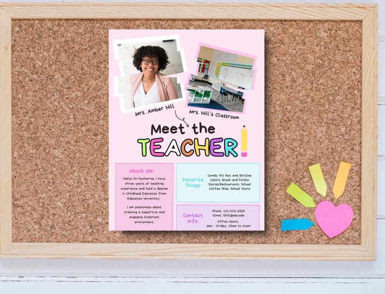 Pastel Meet the Teacher Template Bundle | Editable Welcome Note ...