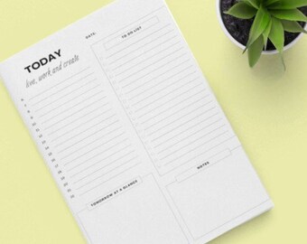 Daily Productivity Planner Printable | Digital Daily Organizer - Etsy