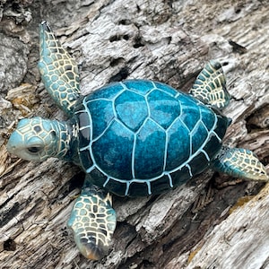 Large Sea Turtle Figurine - Etsy