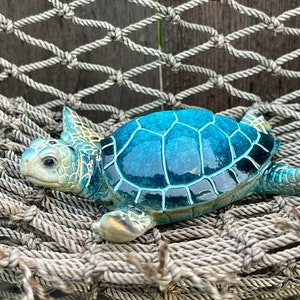 Large Sea Turtle Figurine - Etsy