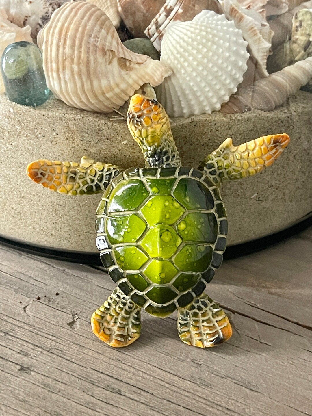 Sea Turtle Figurine Etsy