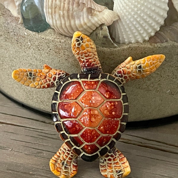 Sea Turtle Figurine - Etsy