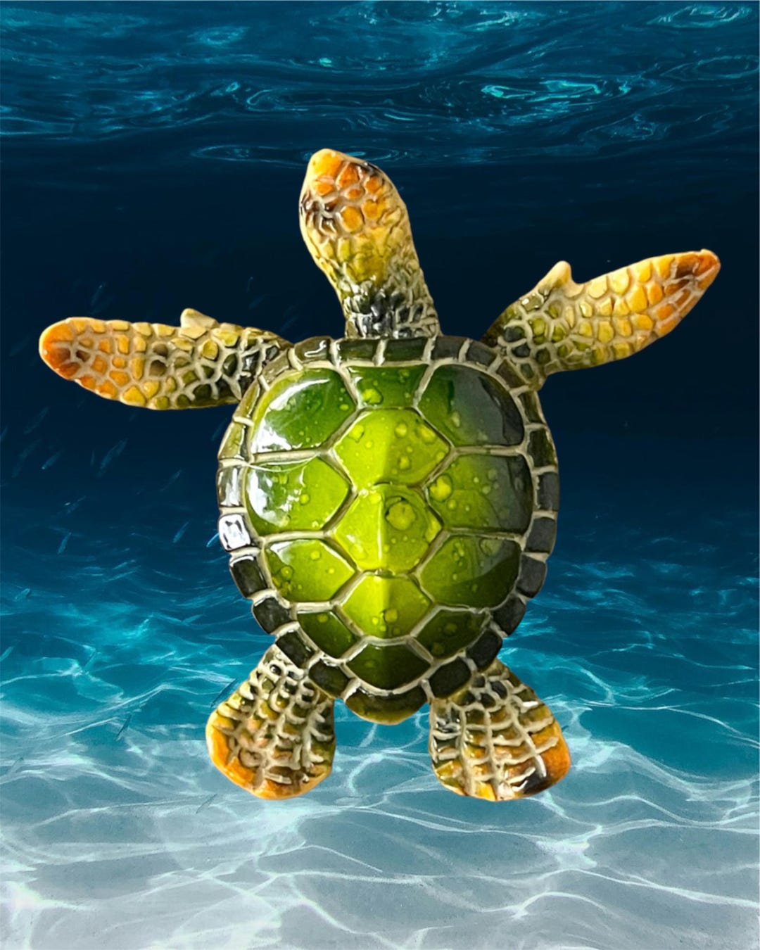 Sea Turtle Figurine - Etsy