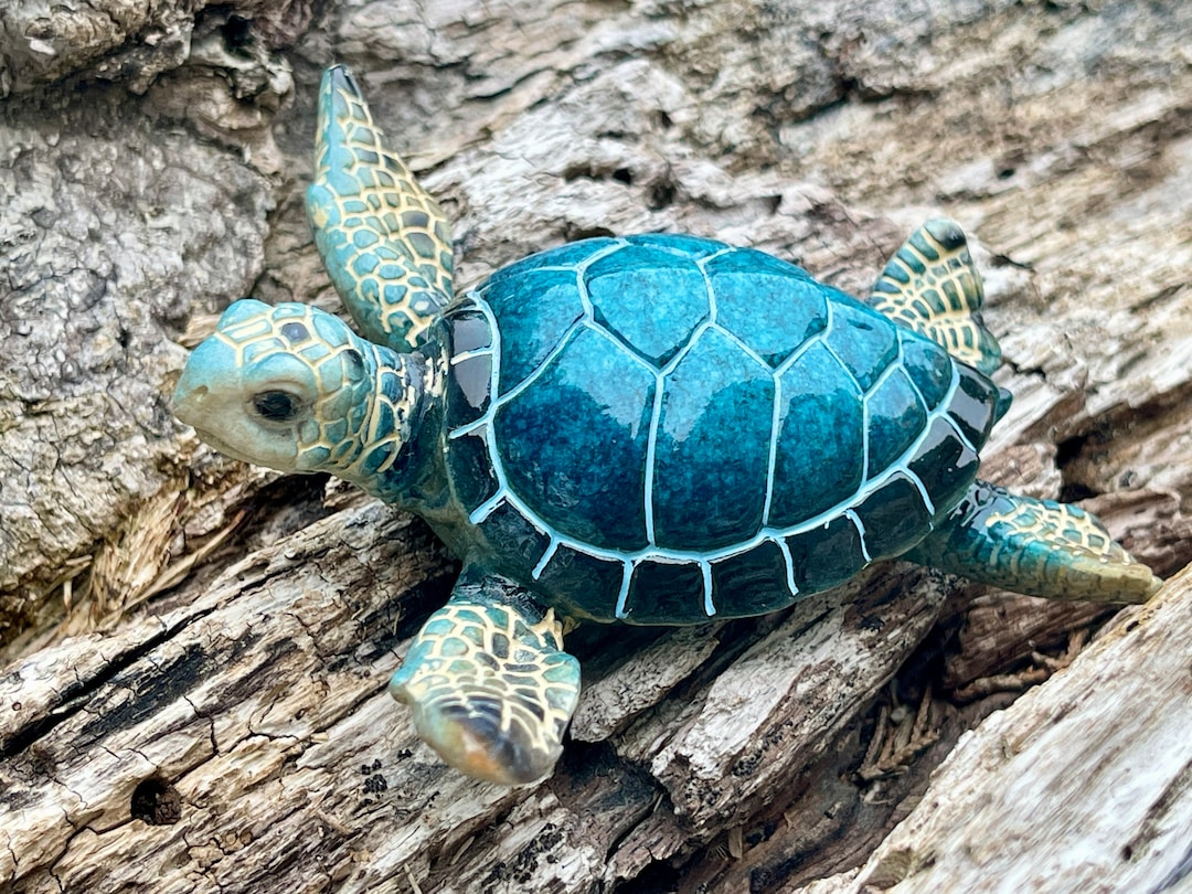 Large Sea Turtle Figurine - Etsy